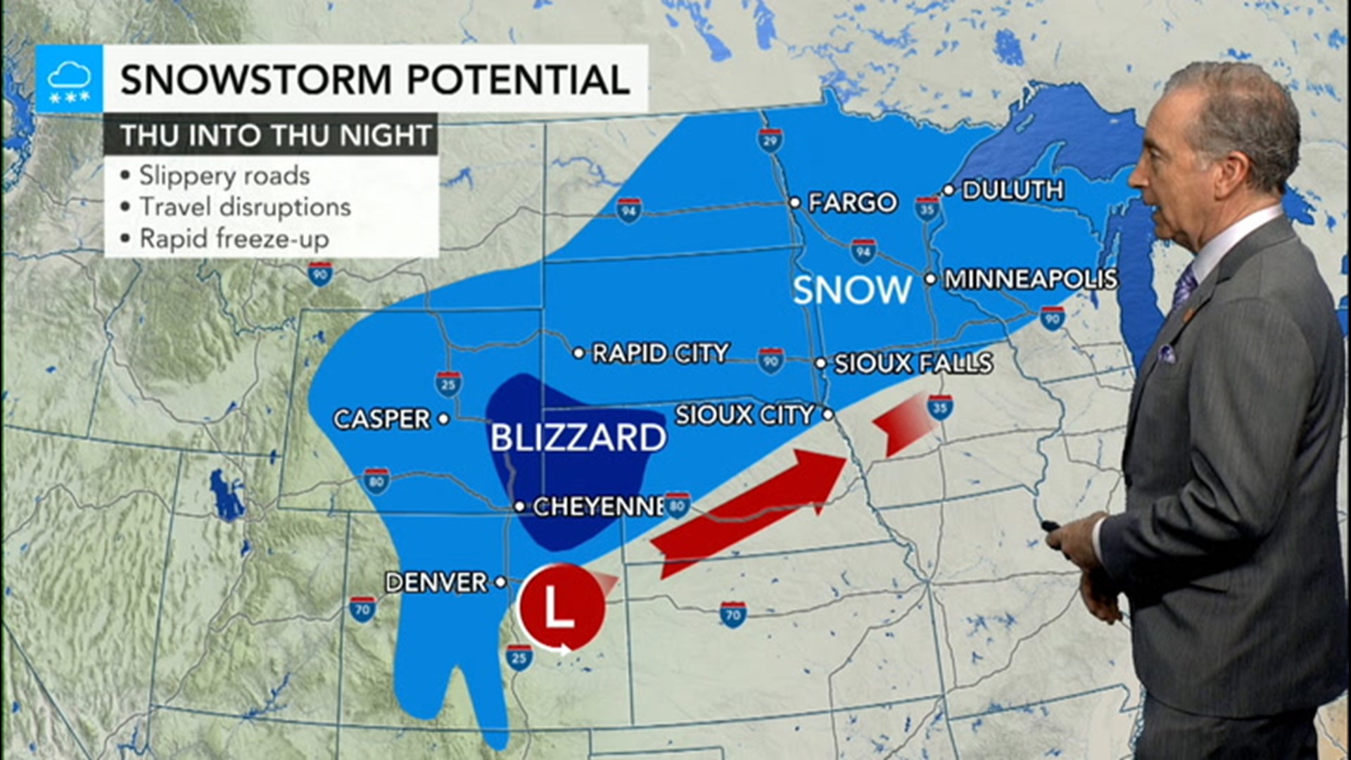 Blizzard conditions to unfold on spring's 1st day | cbs8.com