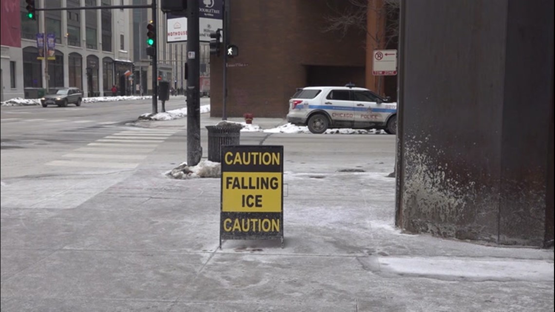 Dangers of falling ice in snowy cities | cbs8.com