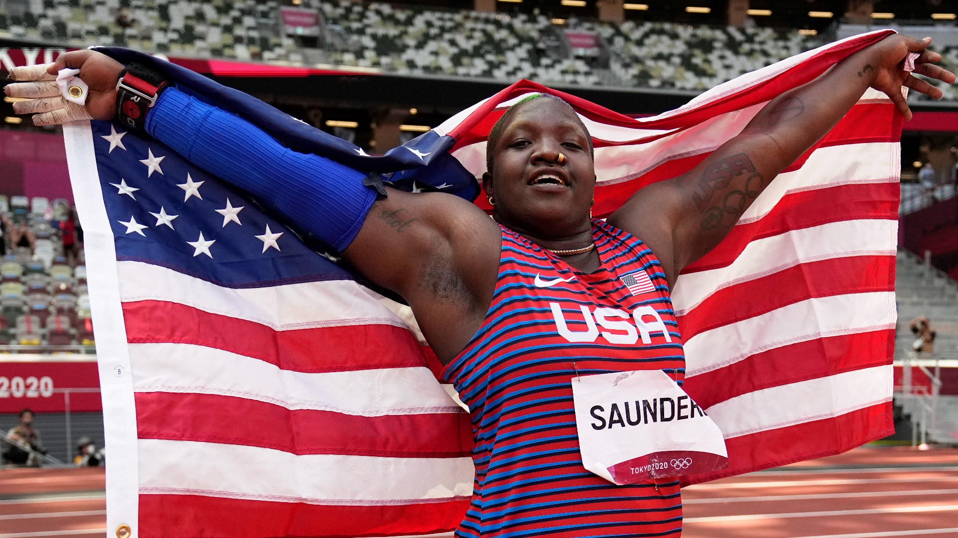Raven Saunders 'X' protest medal podium Tokyo Olympics | cbs8.com
