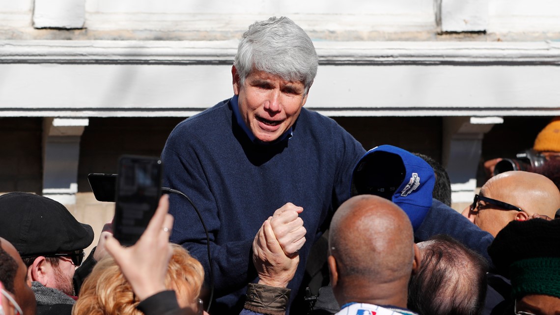 Blagojevich speaks outside Chicago home after prison release | cbs8.com