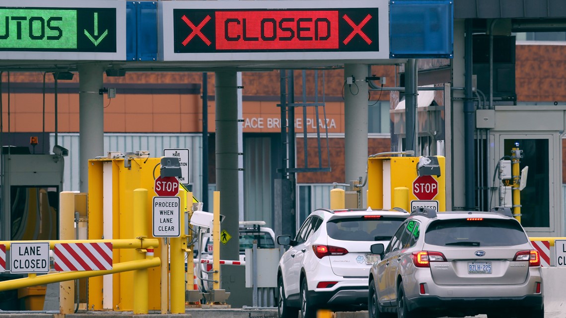 US-Canada, US-Mexico border COVID closures extended to April 21 | cbs8.com