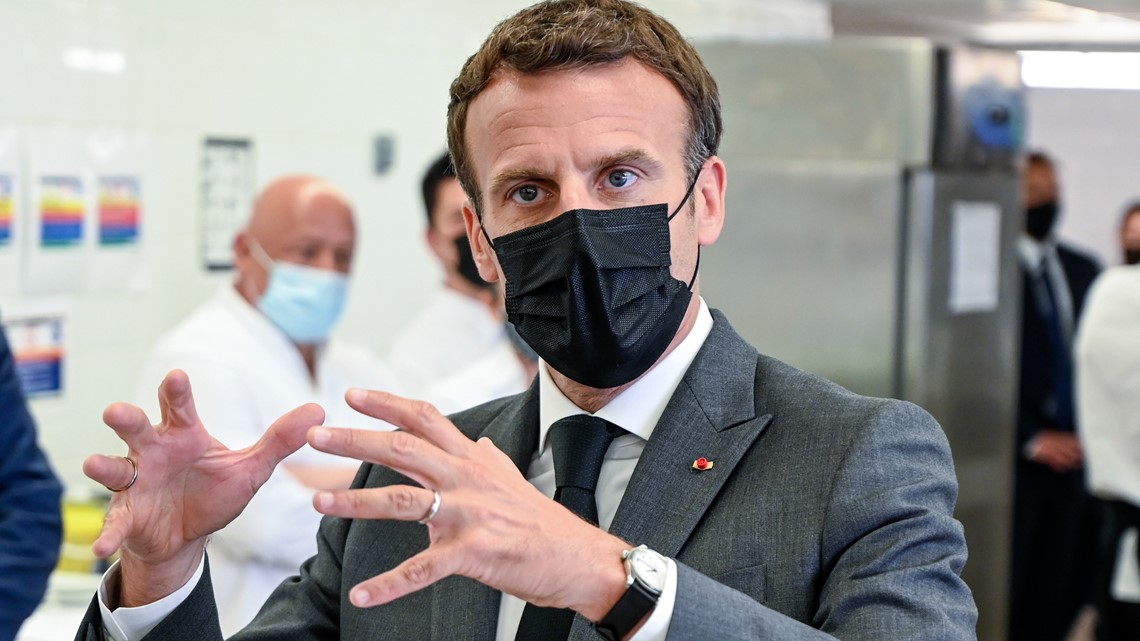 Emmanuel Macron slapped in the face during visit to small town | cbs8.com
