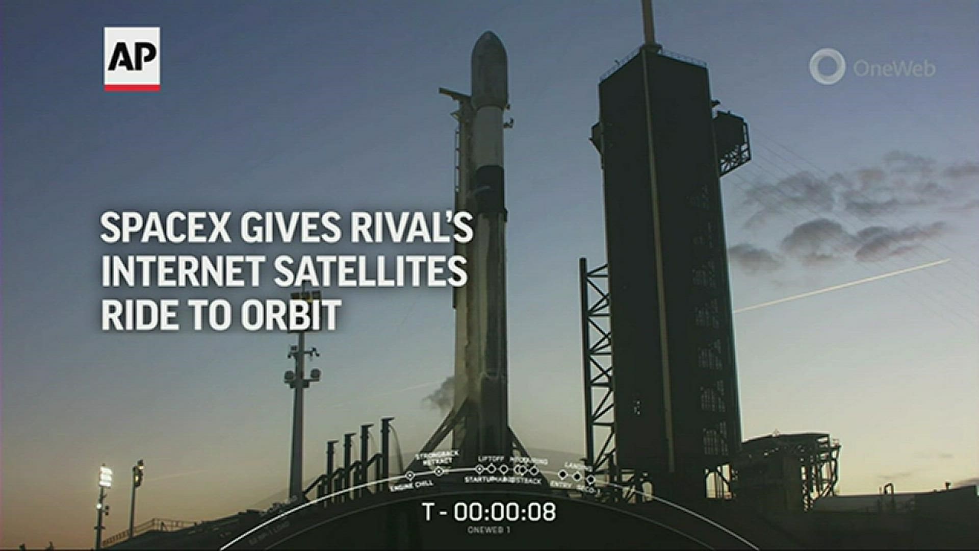SpaceX launches 40 OneWeb satellites | cbs8.com