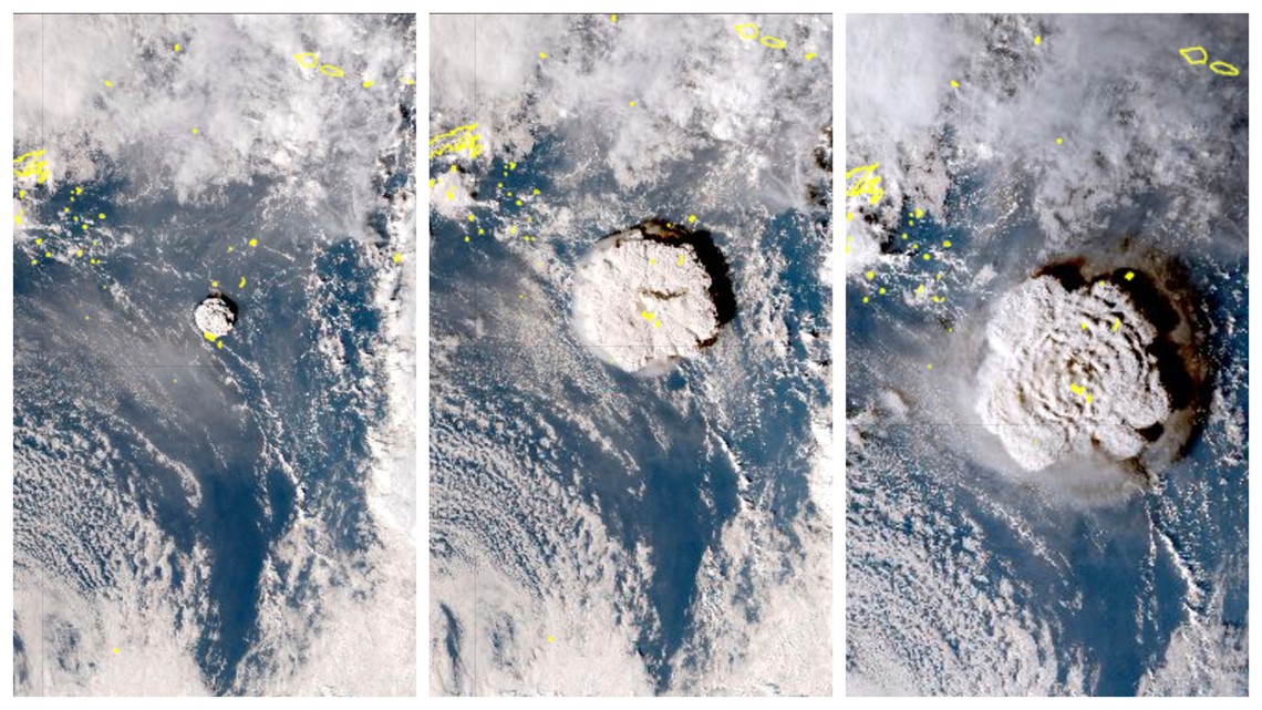 Tsunami threat recedes on US coast; Tonga damage unclear | cbs8.com