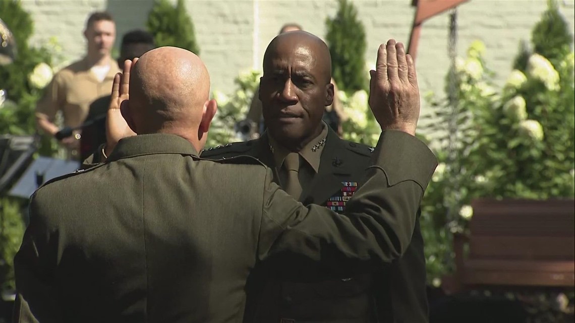 Gen. Michael Langley becomes first Black 4-star Marine general | cbs8.com