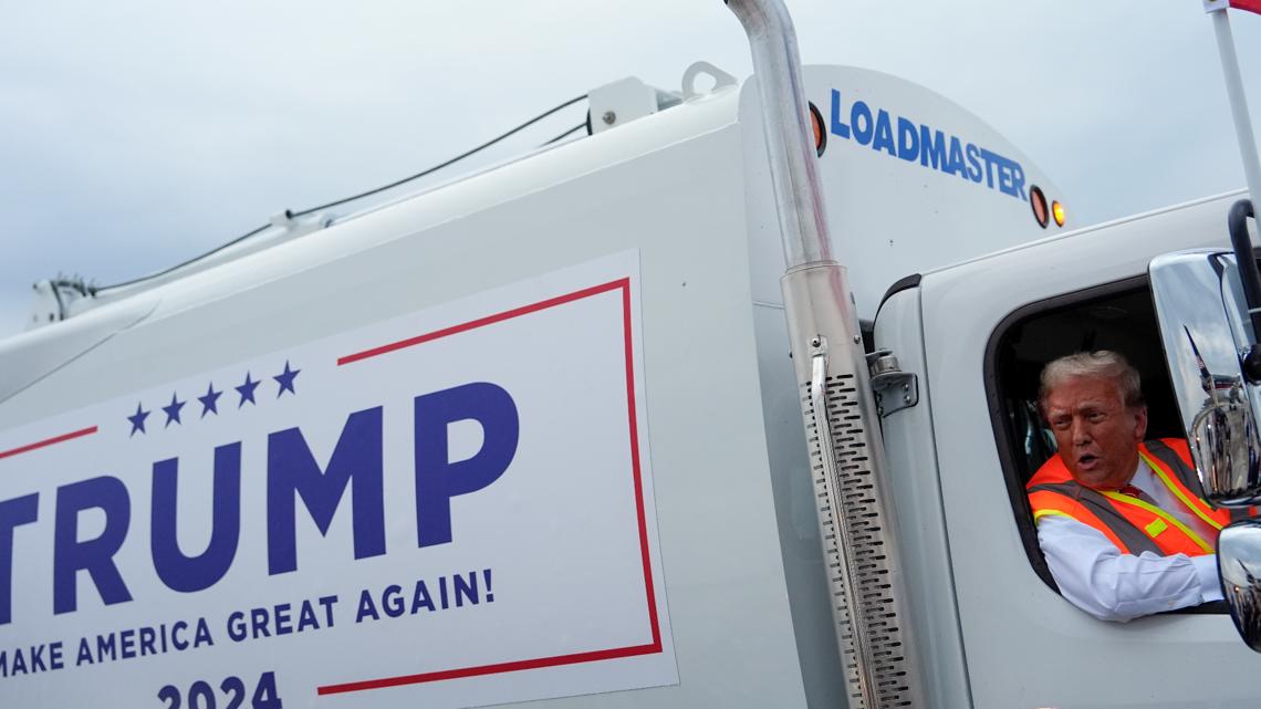 Why did Donald Trump ride a garbage truck? | cbs8.com