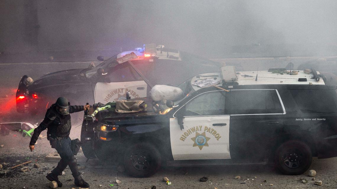 Journalist hit by nonlethal round during live broadcast during LA ...