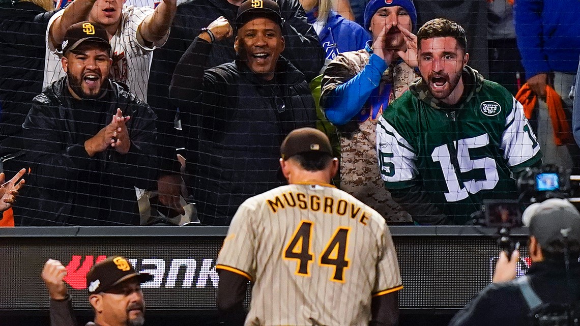 Joe Musgrove ear check: Umps check for sticky substances | cbs8.com