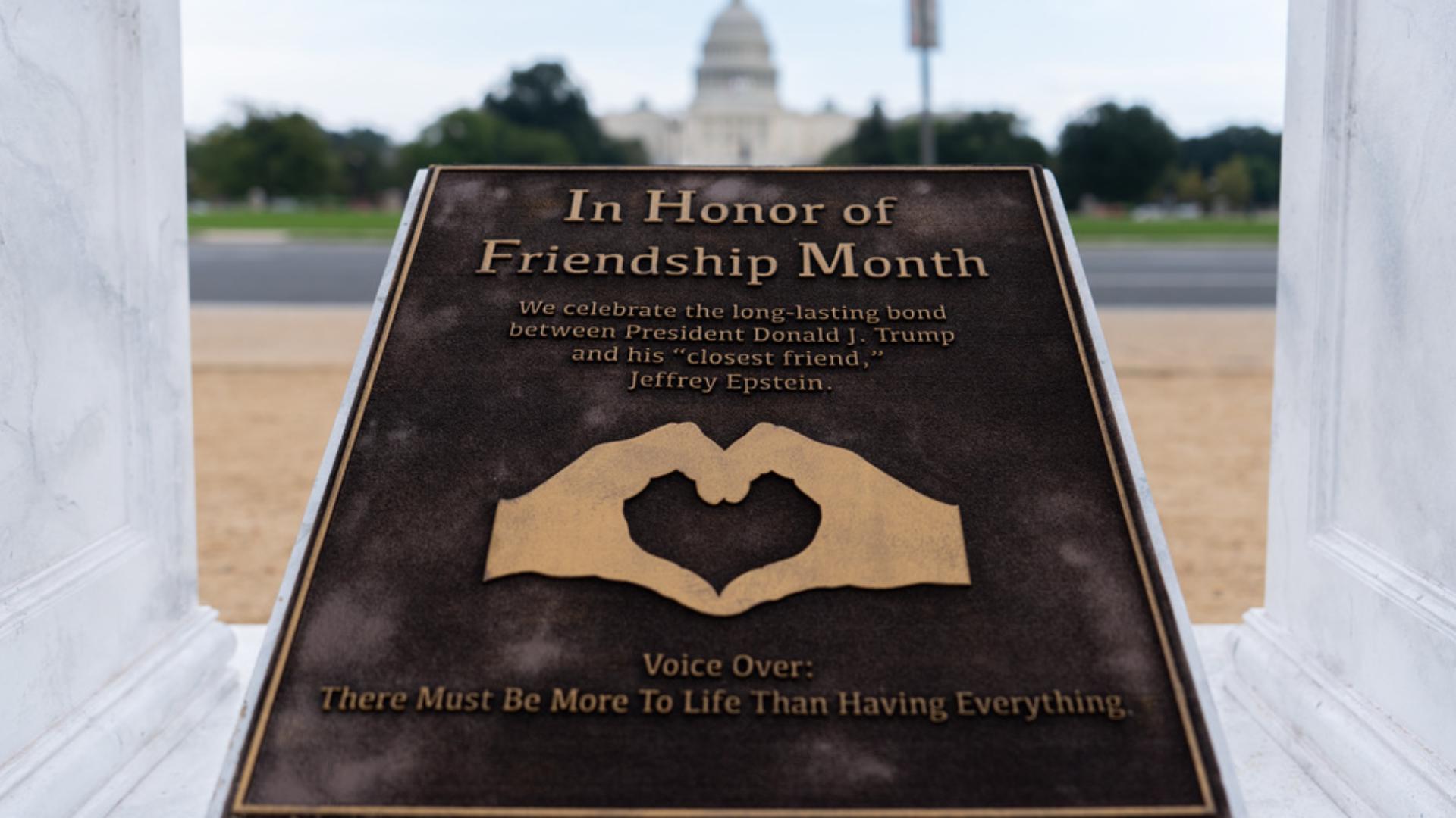 Trump-Epstein statue removed from the National Mall | cbs8.com