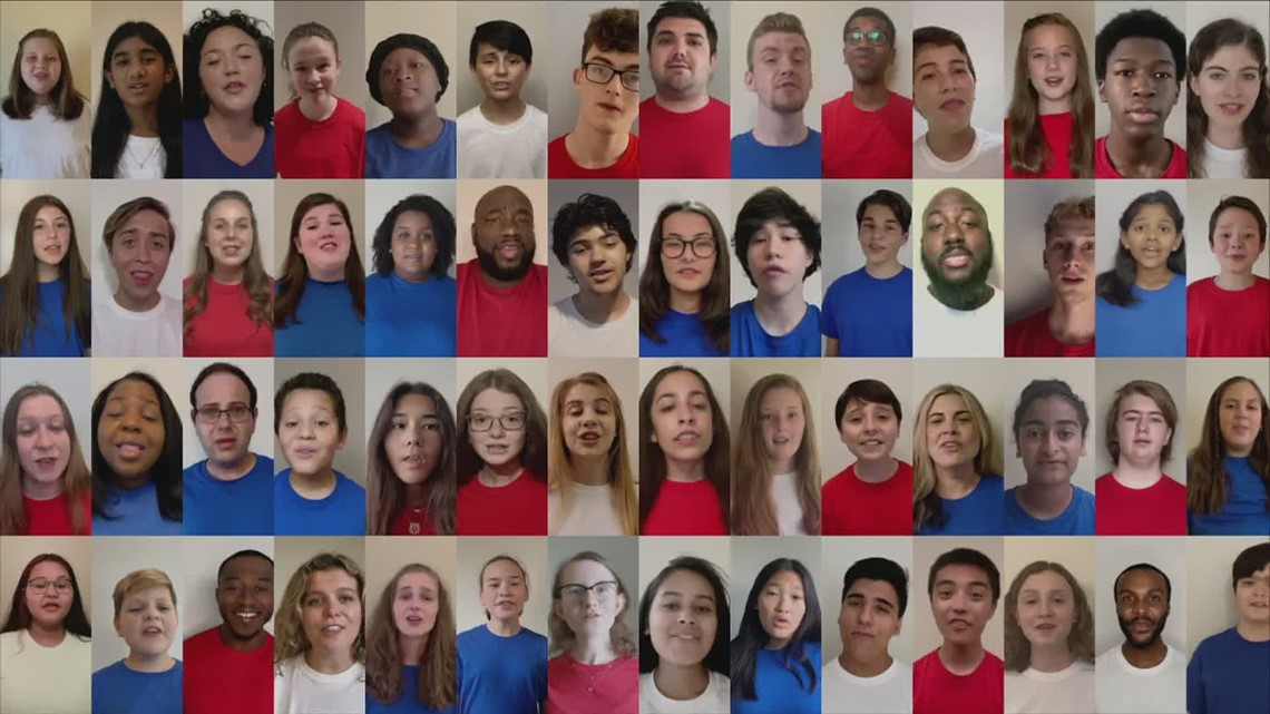 Singers representing all 50 states perform National Anthem at DNC night ...