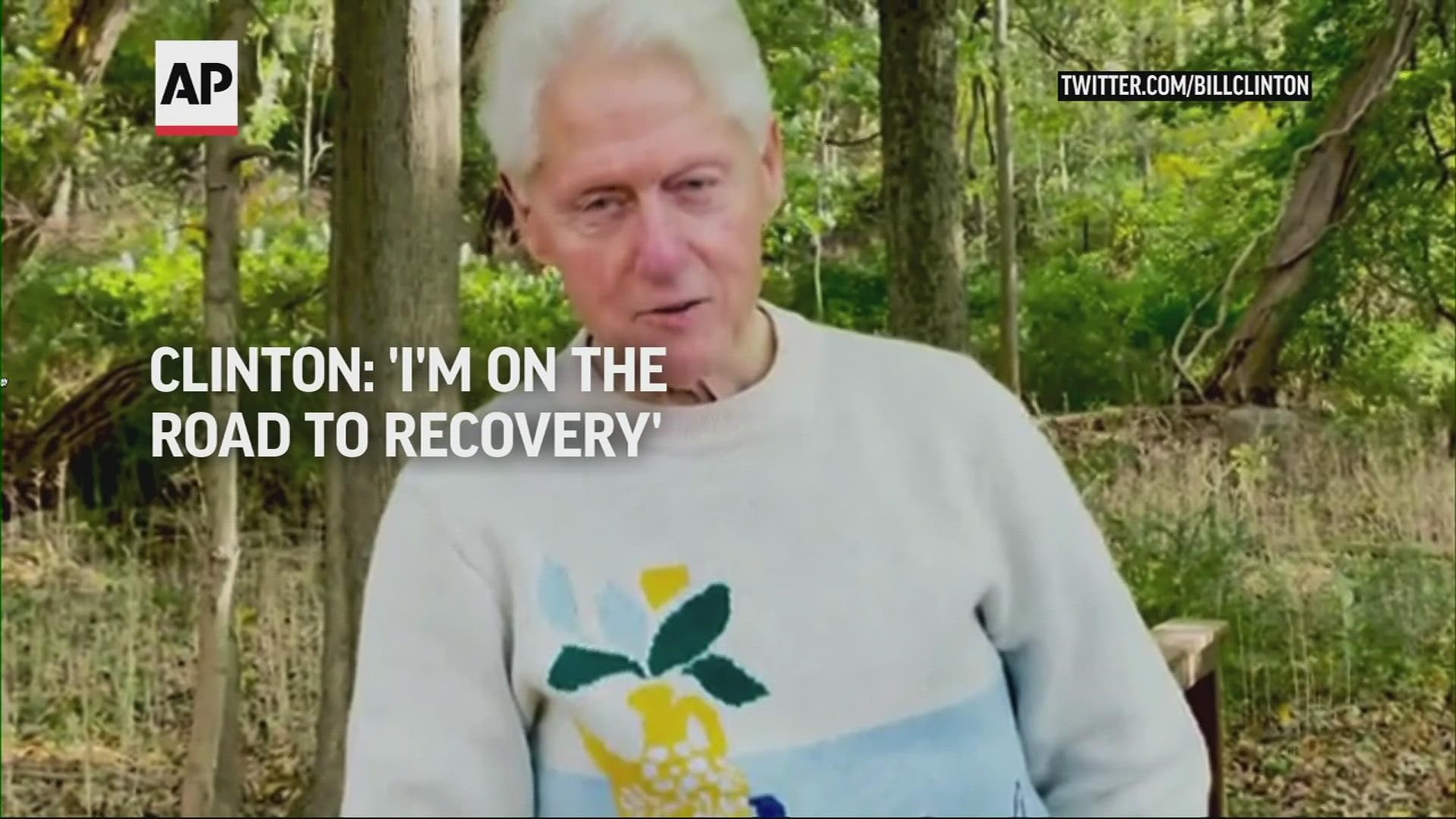 Bill Clinton shares video update on recovery after hospital stay | cbs8.com