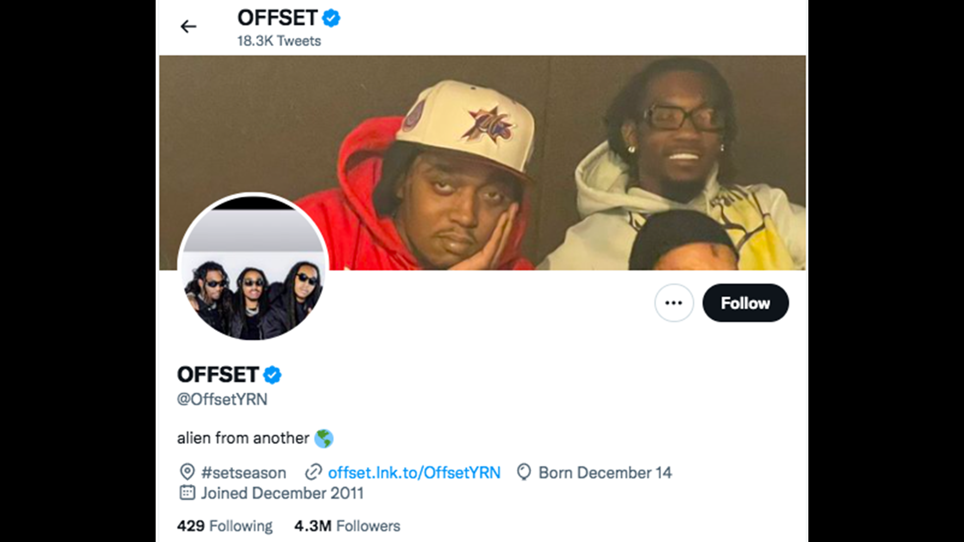 Offset Changes His Profile Picture to One of Takeoff After His Death ...