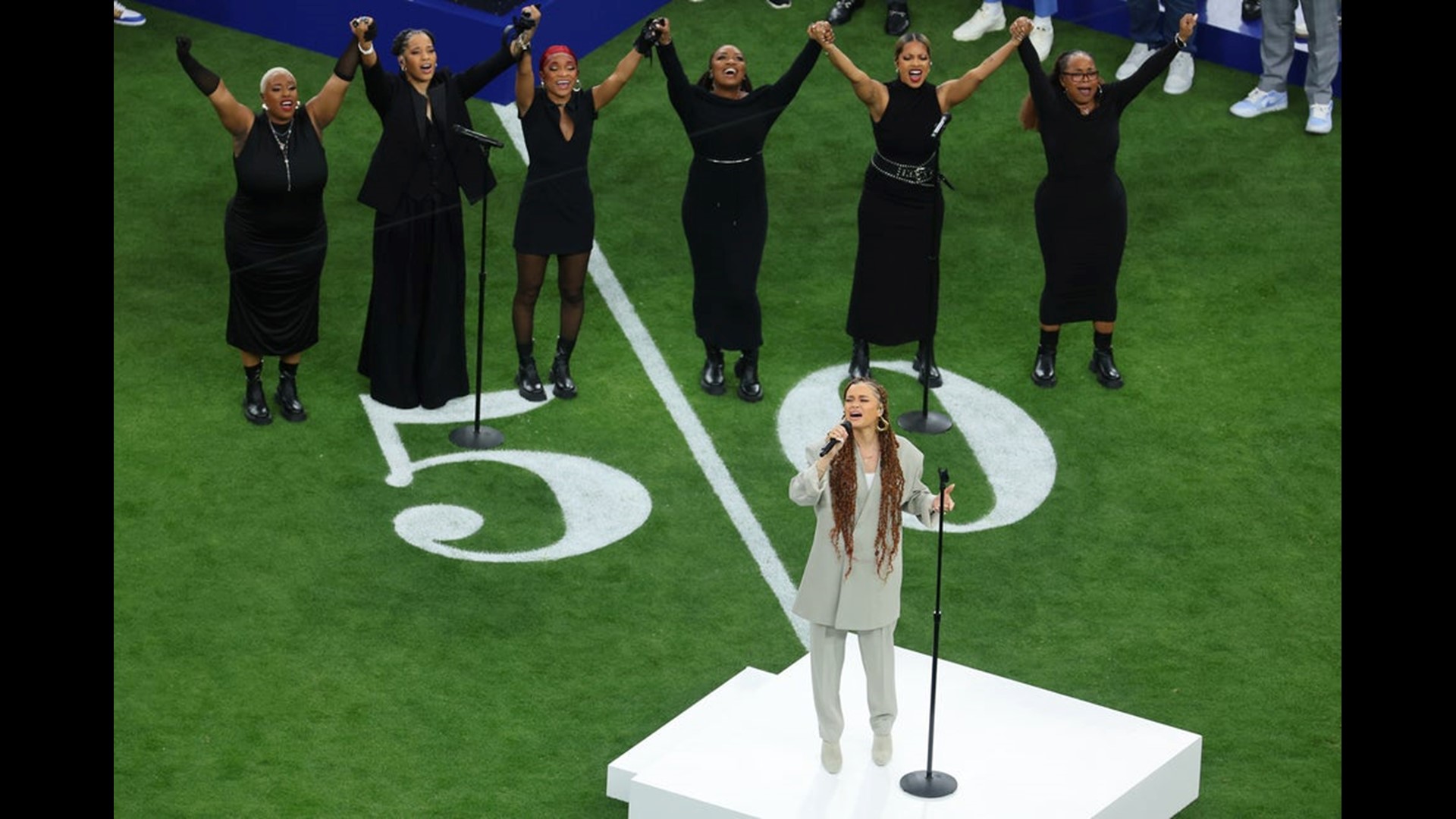 Andra Day Sings 'Lift Every Voice and Sing' at Super Bowl LVIII | cbs8.com