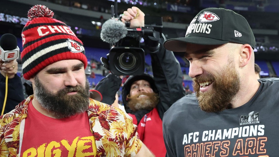 Jason Kelce Reacts to Brother Travis Bumping Chiefs Coach Andy Reid at Super Bowl: 'You Crossed ...