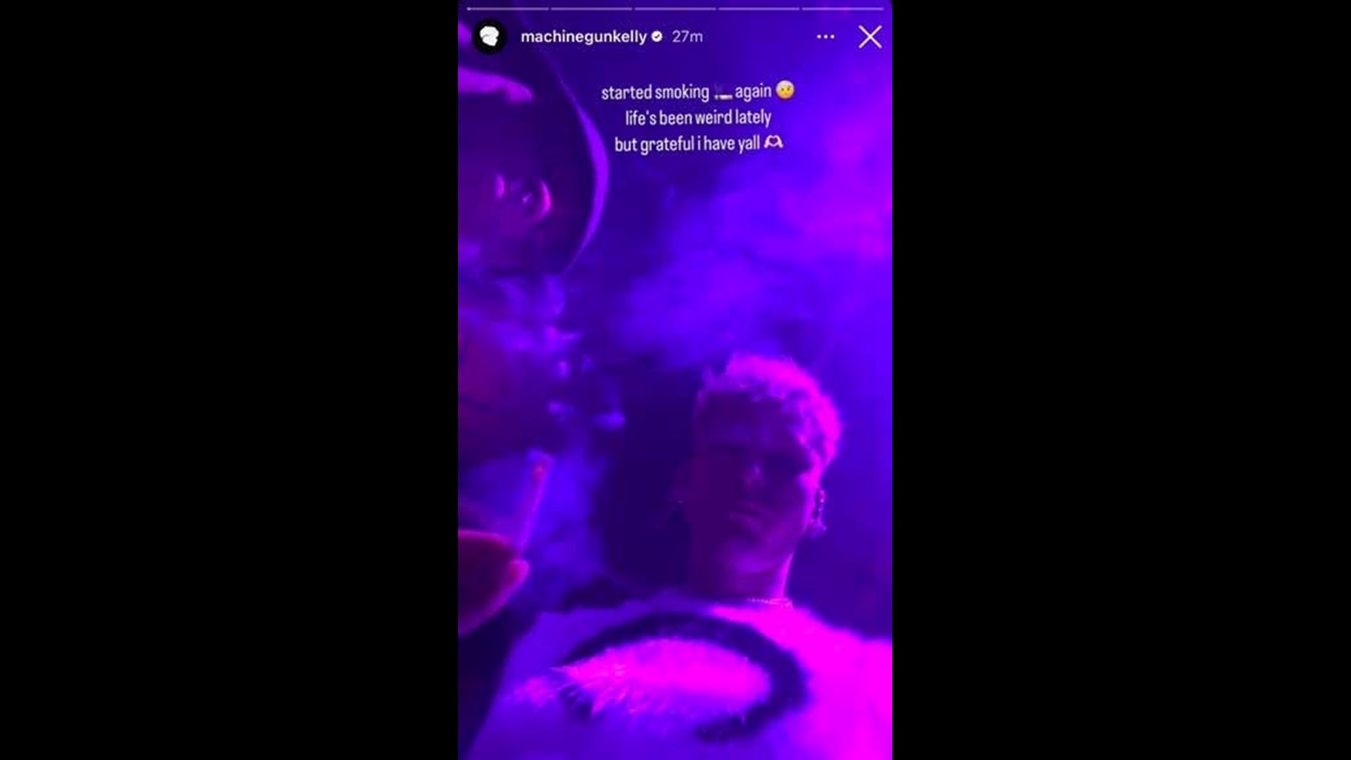 Machine Gun Kelly Admits He 'Started Smoking' Again: 'Life's Been Weird ...