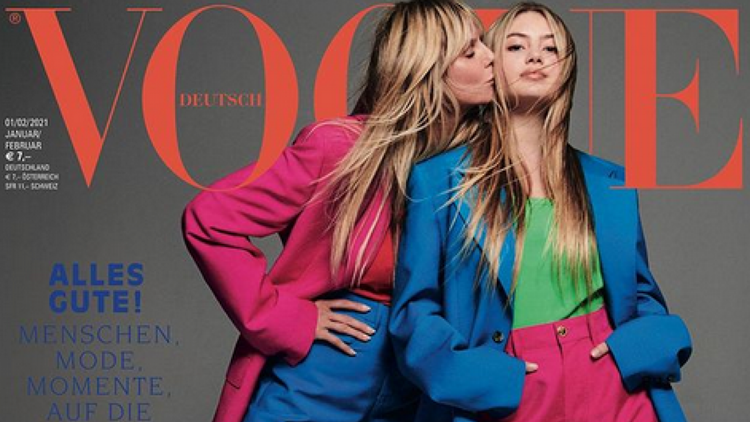 Heidi Klum and 16-Year-Old Lookalike Daughter Leni Pose on Cover of ...