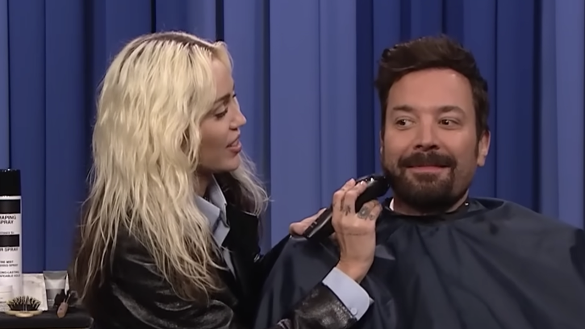 Miley Cyrus Shave Jimmy Fallon's Beard on 'The Tonight Show': 'It's Not ...