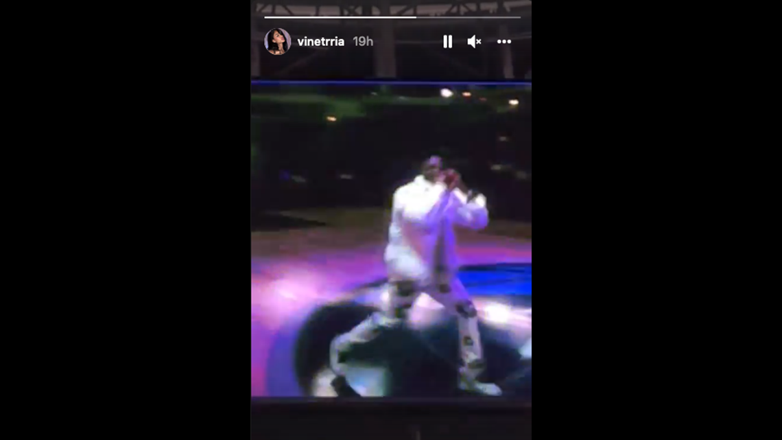 Kanye West Spotted With Model Vinetria at Donda Academy Game | cbs8.com