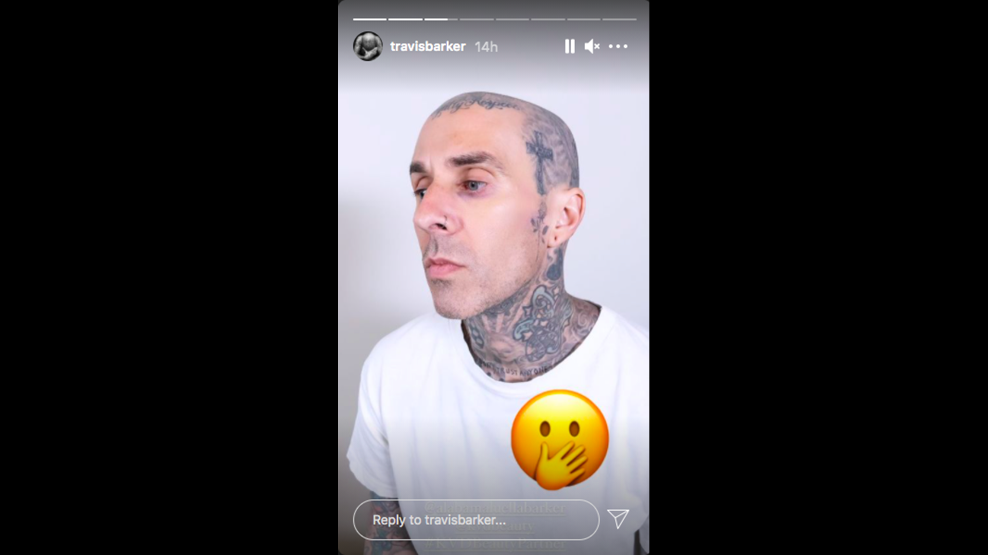 Travis Barker's 15-Year-Old Daughter Alabama Uses Makeup to Cover Up ...