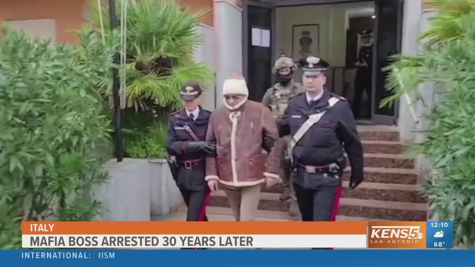 Italy captures Mafia boss after 30 years on the run | cbs8.com