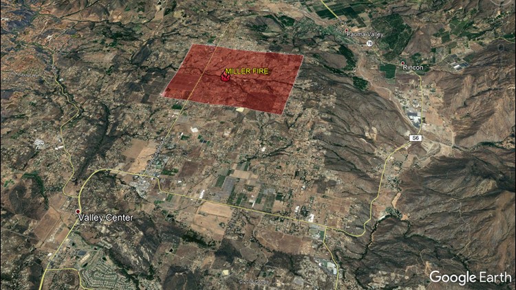 Miller Fire in Valley Center 100% contained | Evacuation orders lifted ...