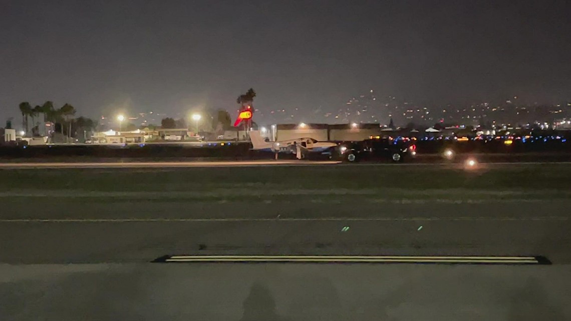 Plane safely makes emergency landing at Gillespie Field | cbs8.com