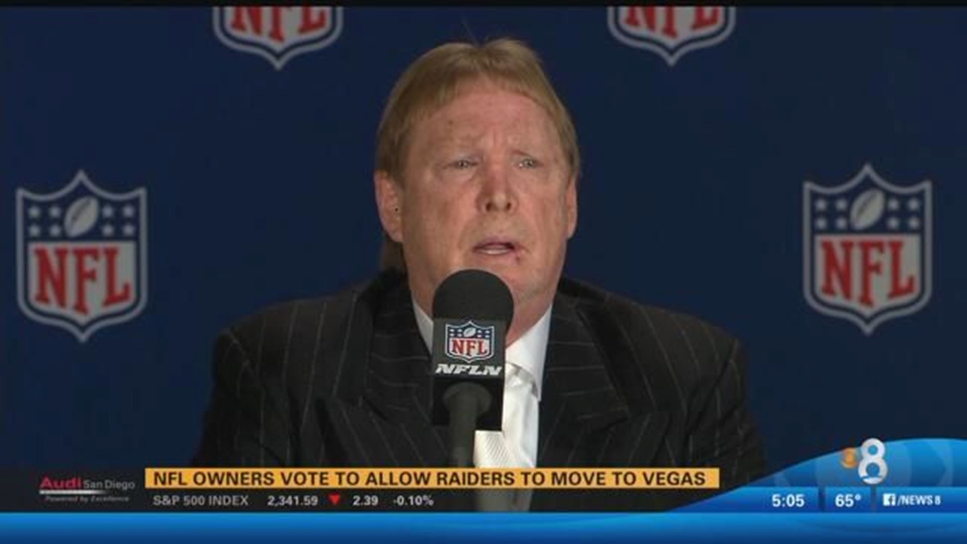 NFL owners approve Raiders' move from Oakland to Las Vegas | cbs8.com