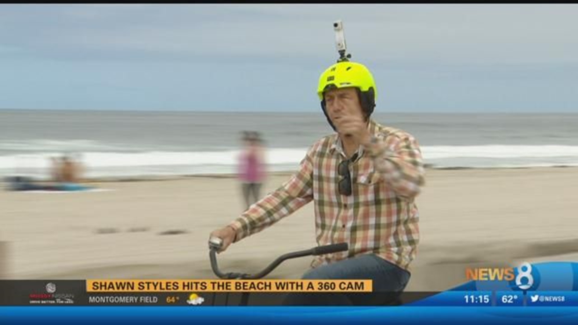 News 8’s Shawn Styles hits the beach with a 360 cam | cbs8.com