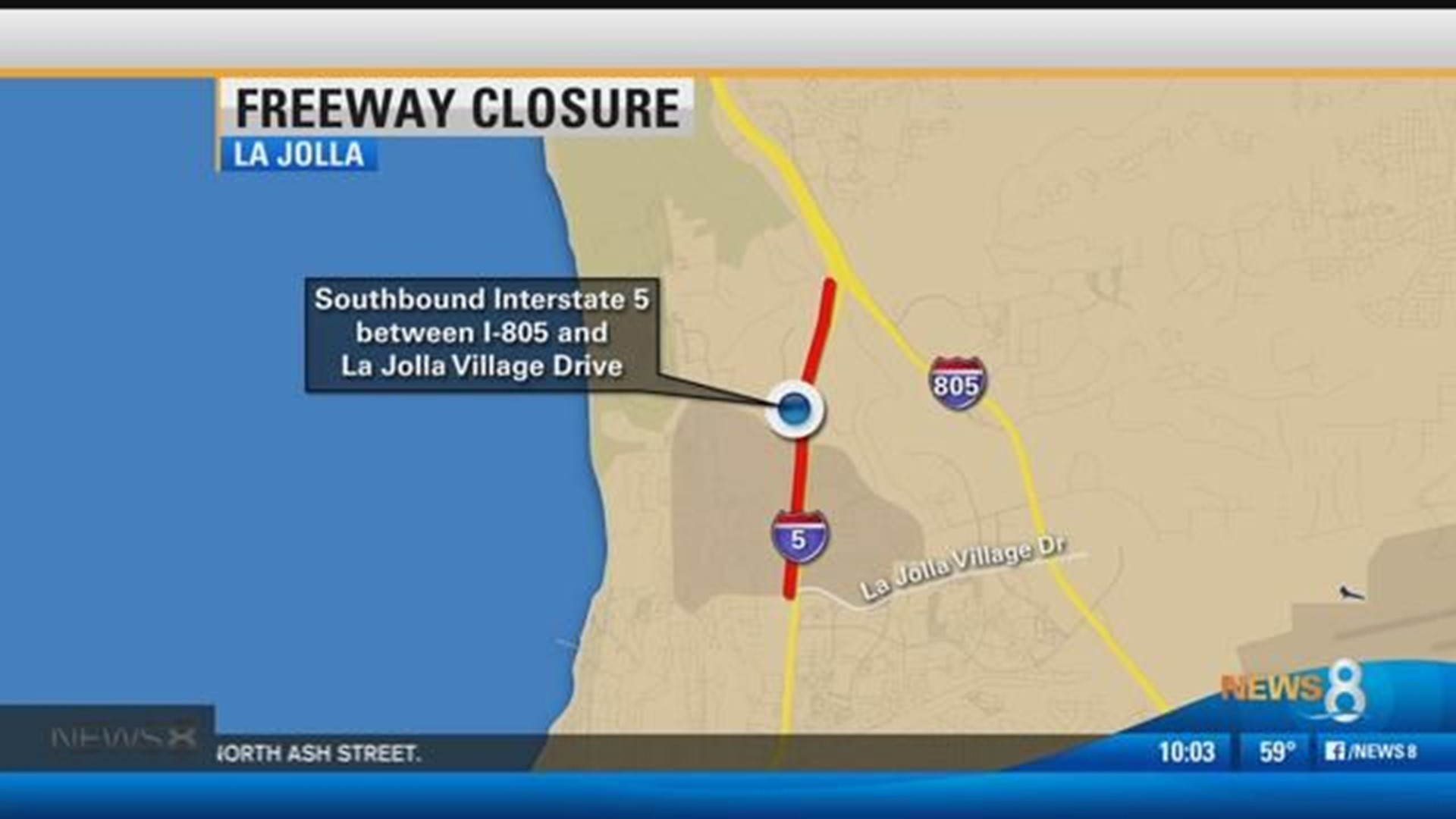 I-5 closures near La Jolla Monday night to Tuesday morning | cbs8.com