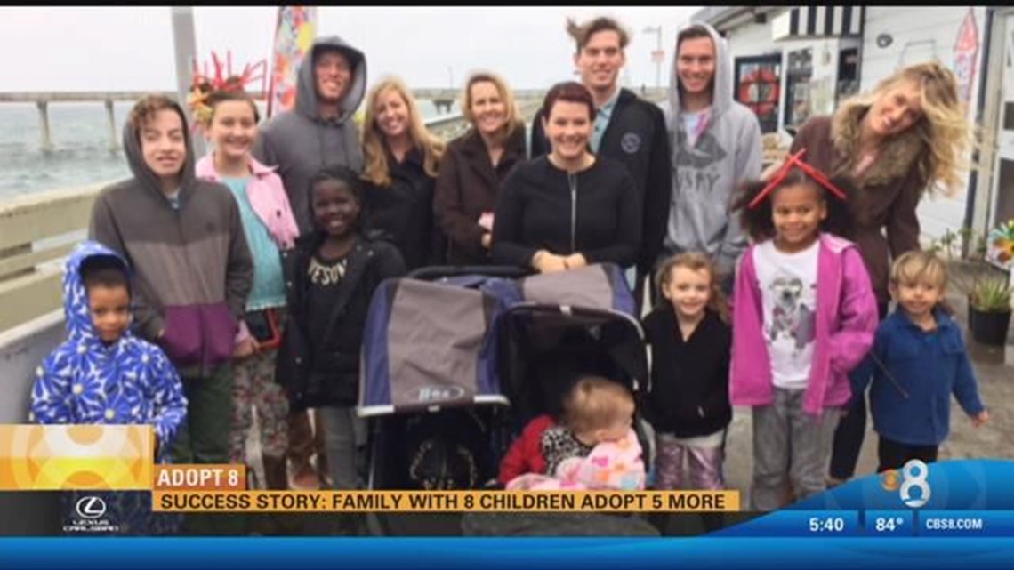 Success Story: Family with 8 children adopt 5 more | cbs8.com