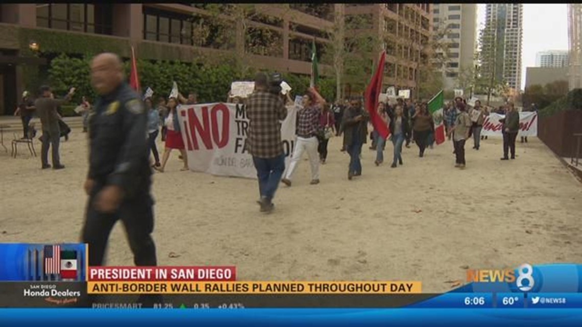 Anti-border wall rallies planned during Trump's visit | cbs8.com