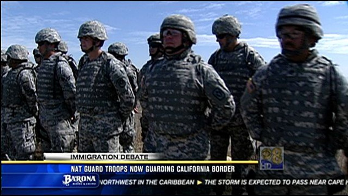 National Guard troops now guarding Calif. border | cbs8.com