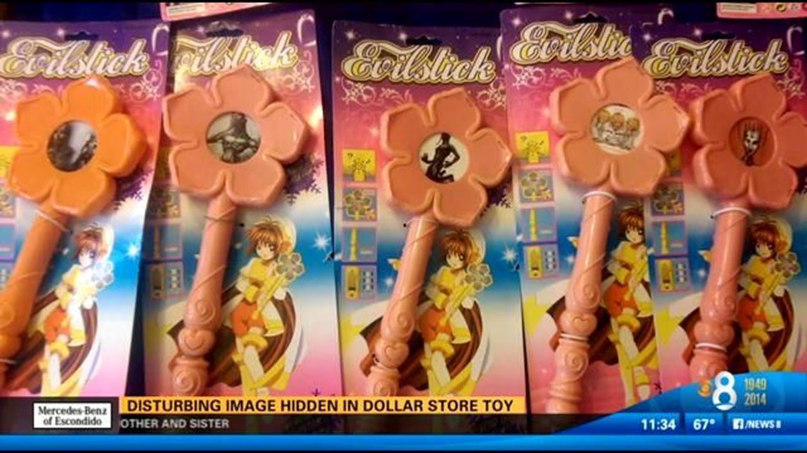 Disturbing image hidden in dollar store toy | cbs8.com