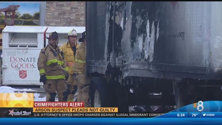 Arson suspect pleads not guilty | cbs8.com