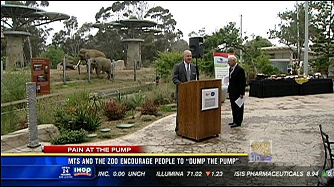 MTS and the zoo encourage people to Dump the Pump | cbs8.com