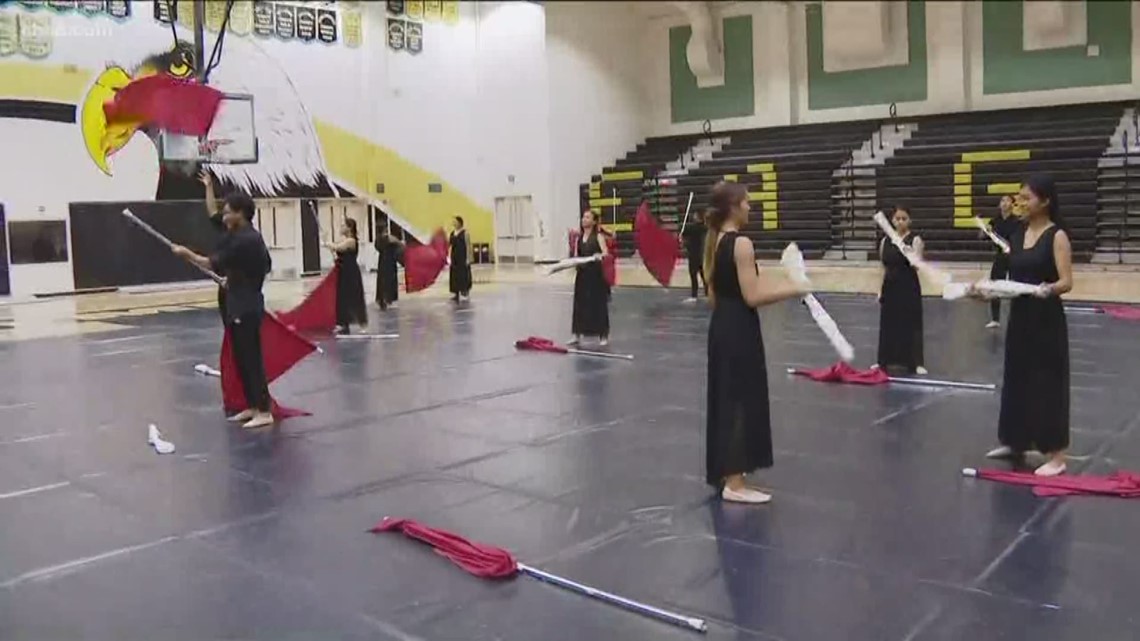 Olympian High School Color Guard is making waves in Chula Vista | cbs8.com