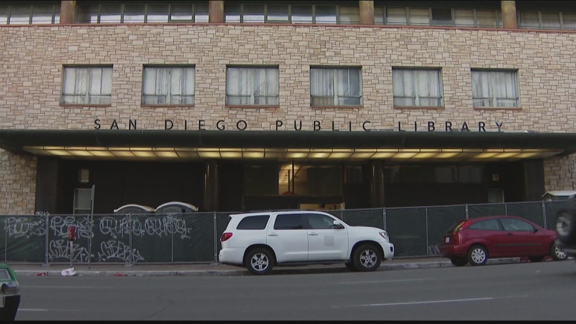 Downtown San Diego Library transforms into homeless shelter | cbs8.com