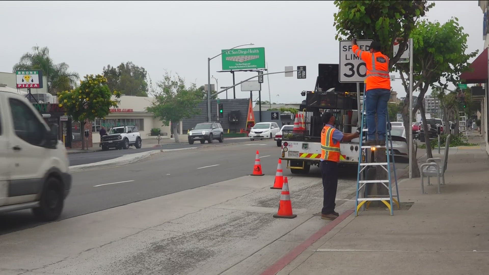 Speed limits reduced at 11 San Diego corridors | cbs8.com