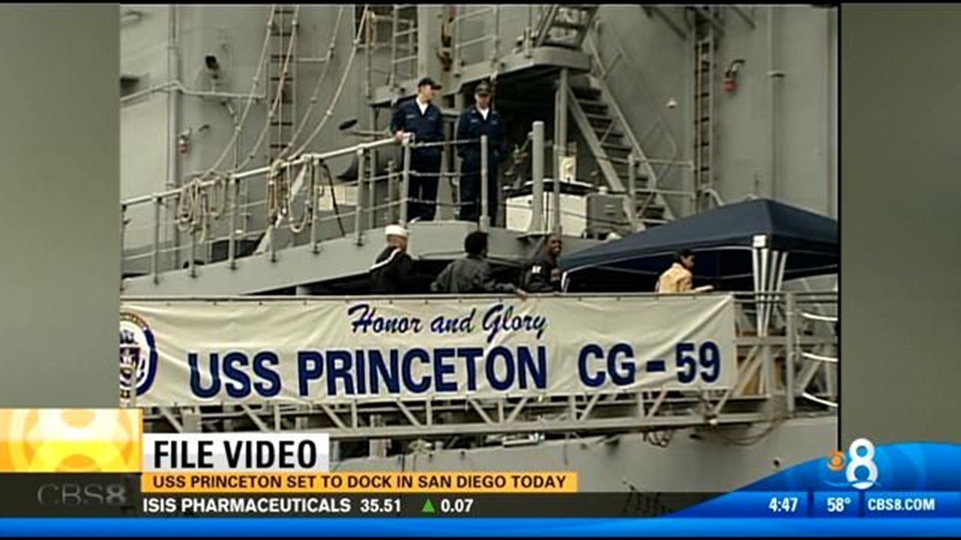 USS Princeton returns from 7-month deployment | cbs8.com