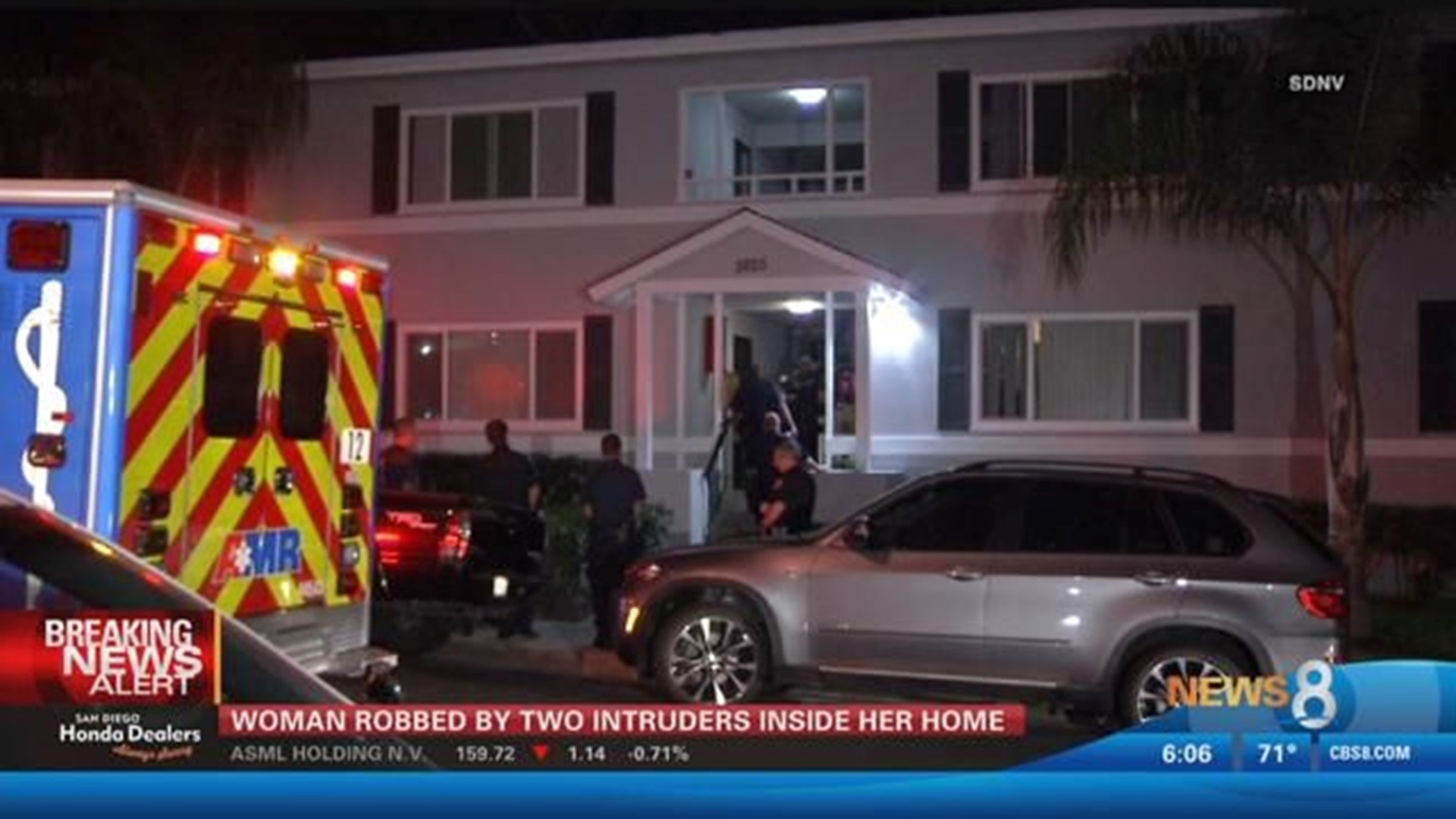 Woman robbed by two intruders inside her Redwood Village home | cbs8.com