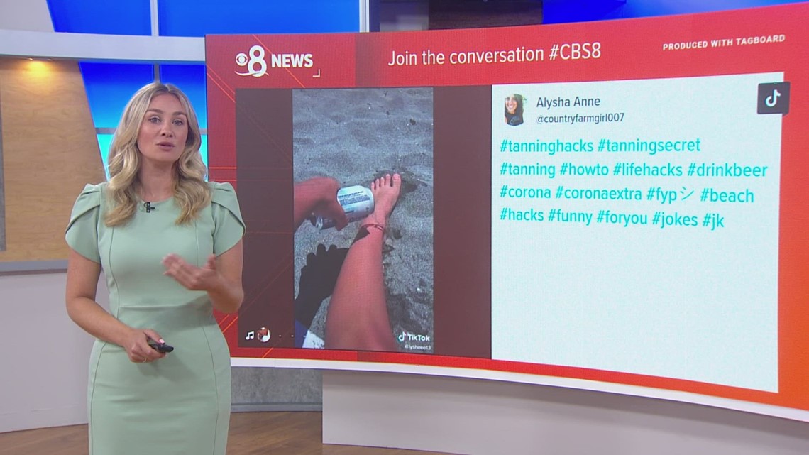 Beer tanning trending on TikTok | cbs8.com