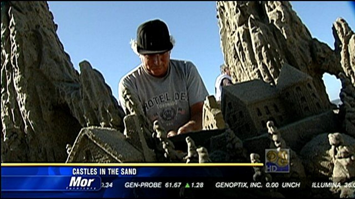 The Sand Castle Man: Castles in the sand | cbs8.com