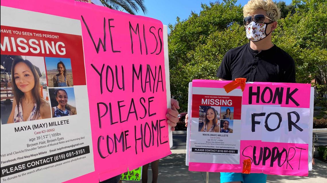 Maya Millete family rallies in front of Chula Vista Police Dept | cbs8.com