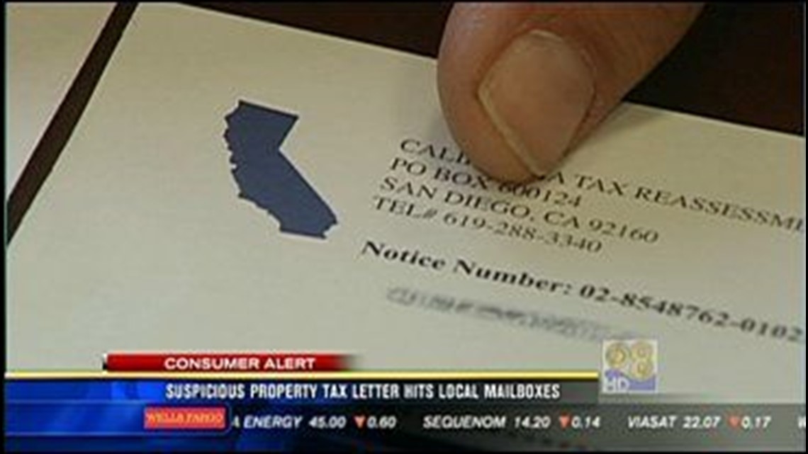 Suspicious Property Tax Letter Hits San Diego Mailboxes | cbs8.com