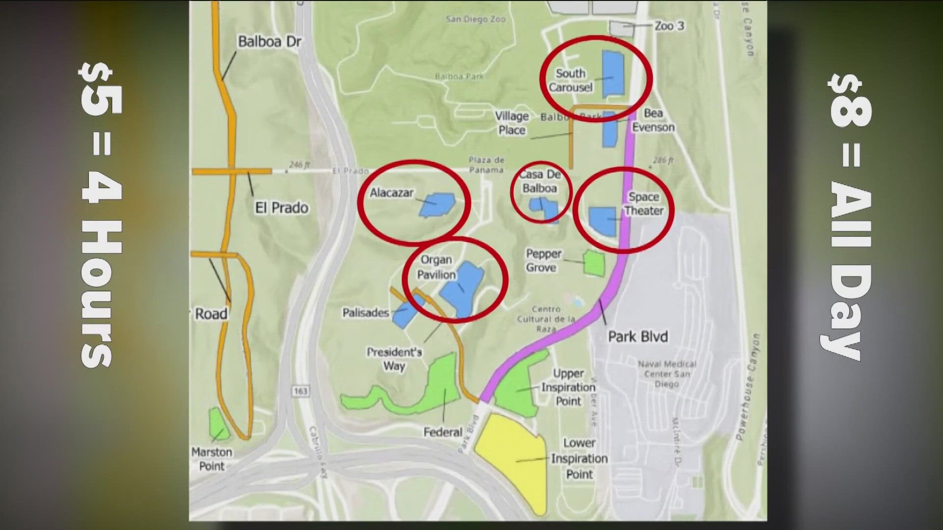Balboa Park paid parking scaled back for locals, stays in place for ...