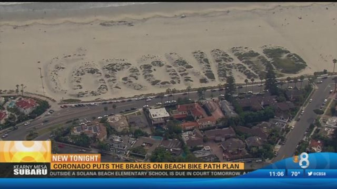 Coronado puts the brakes on beach bike path plan | cbs8.com
