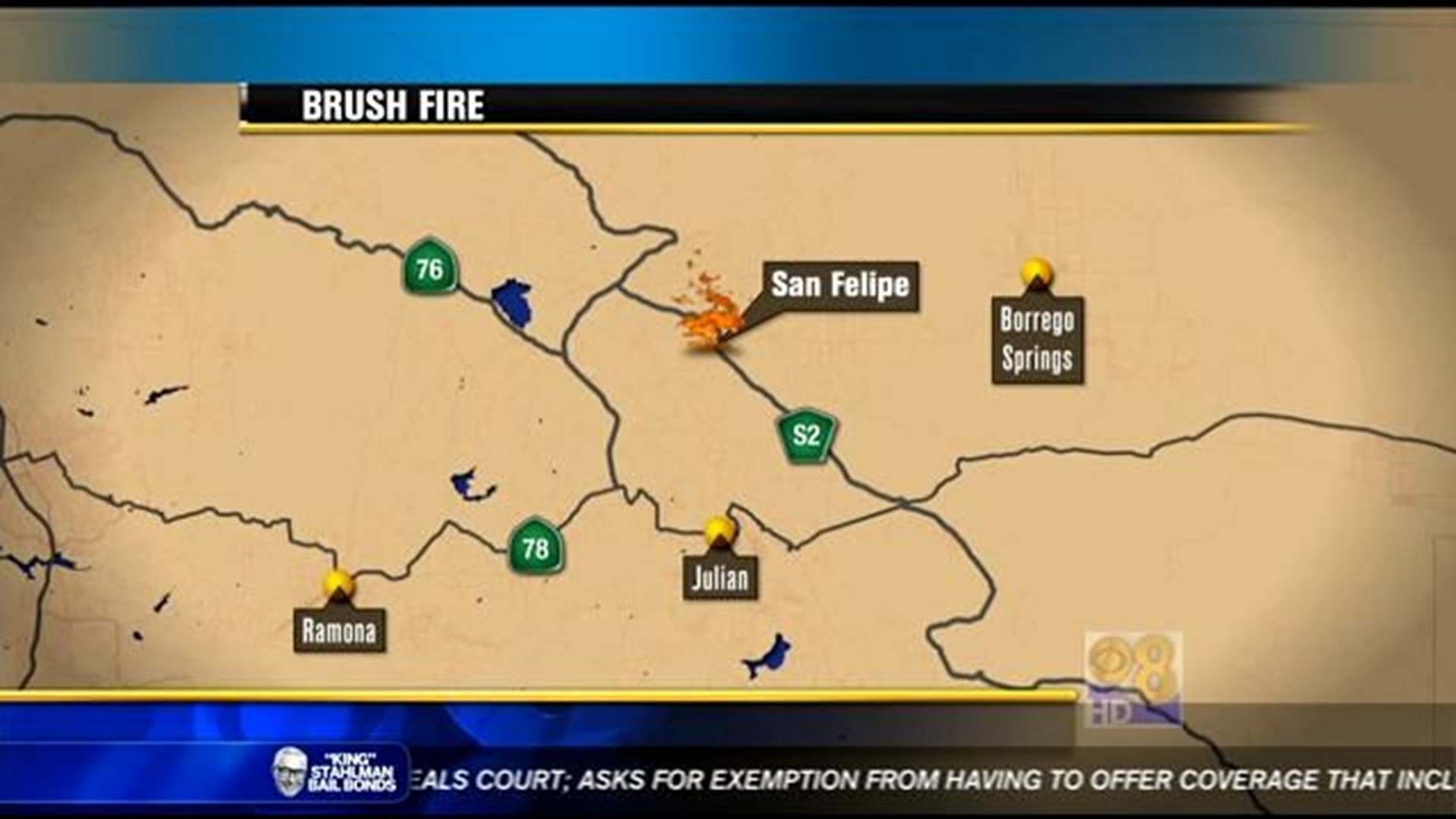 San Diego County wildfire 70 percent contained | cbs8.com