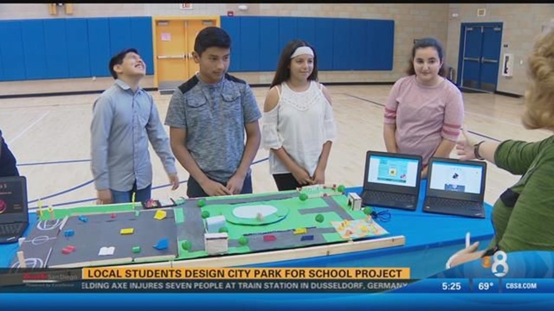 Local students design city park for school project | cbs8.com