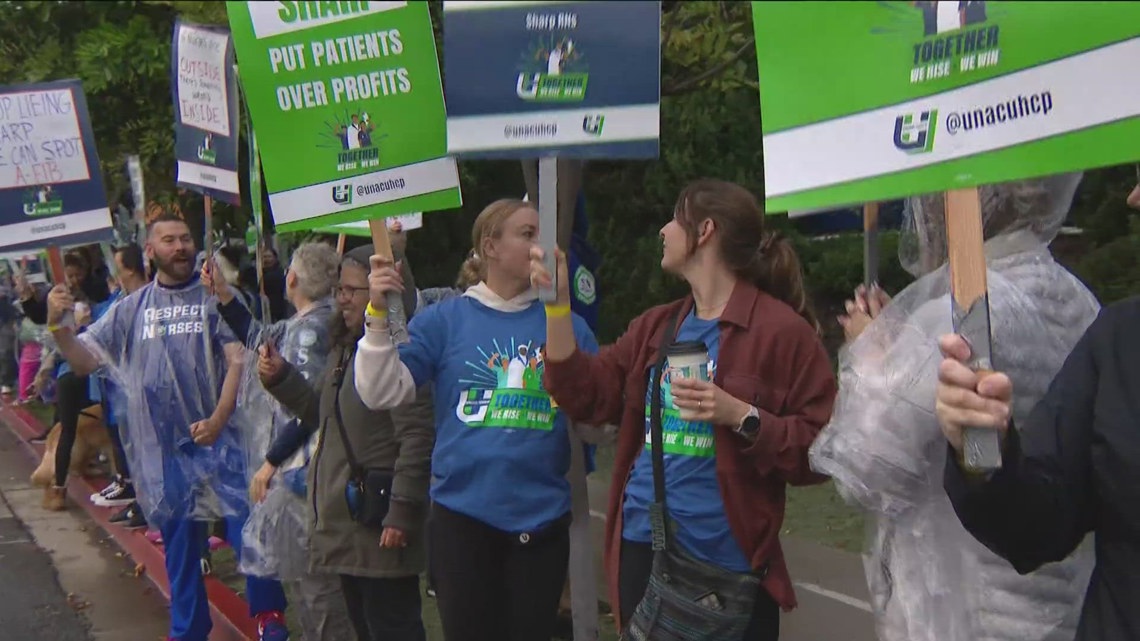 Sharp nurses and healthcare workers set to go on strike Wednesday | cbs8.com