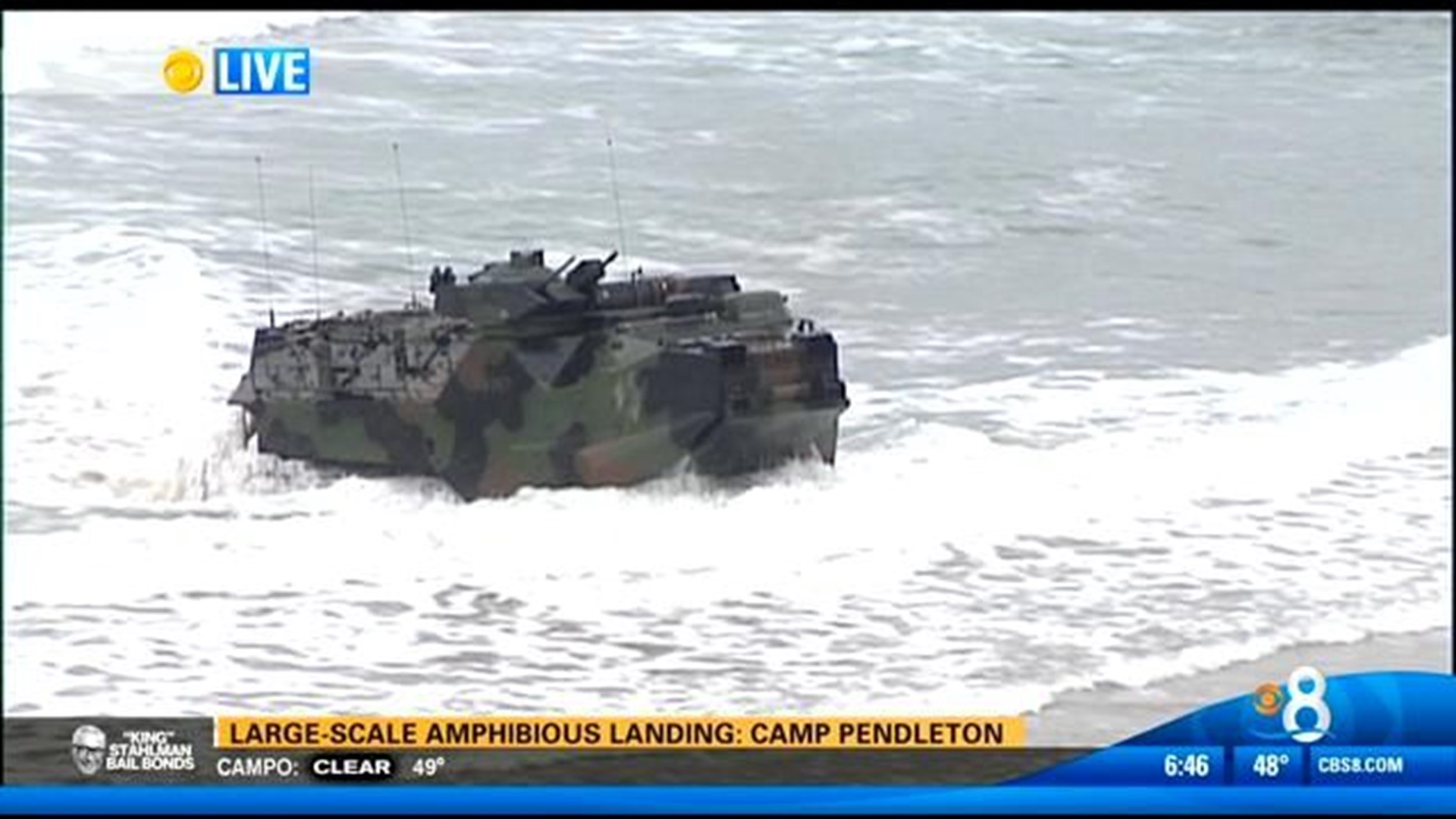 Camp Pendleton: Large scale amphibious landing | cbs8.com